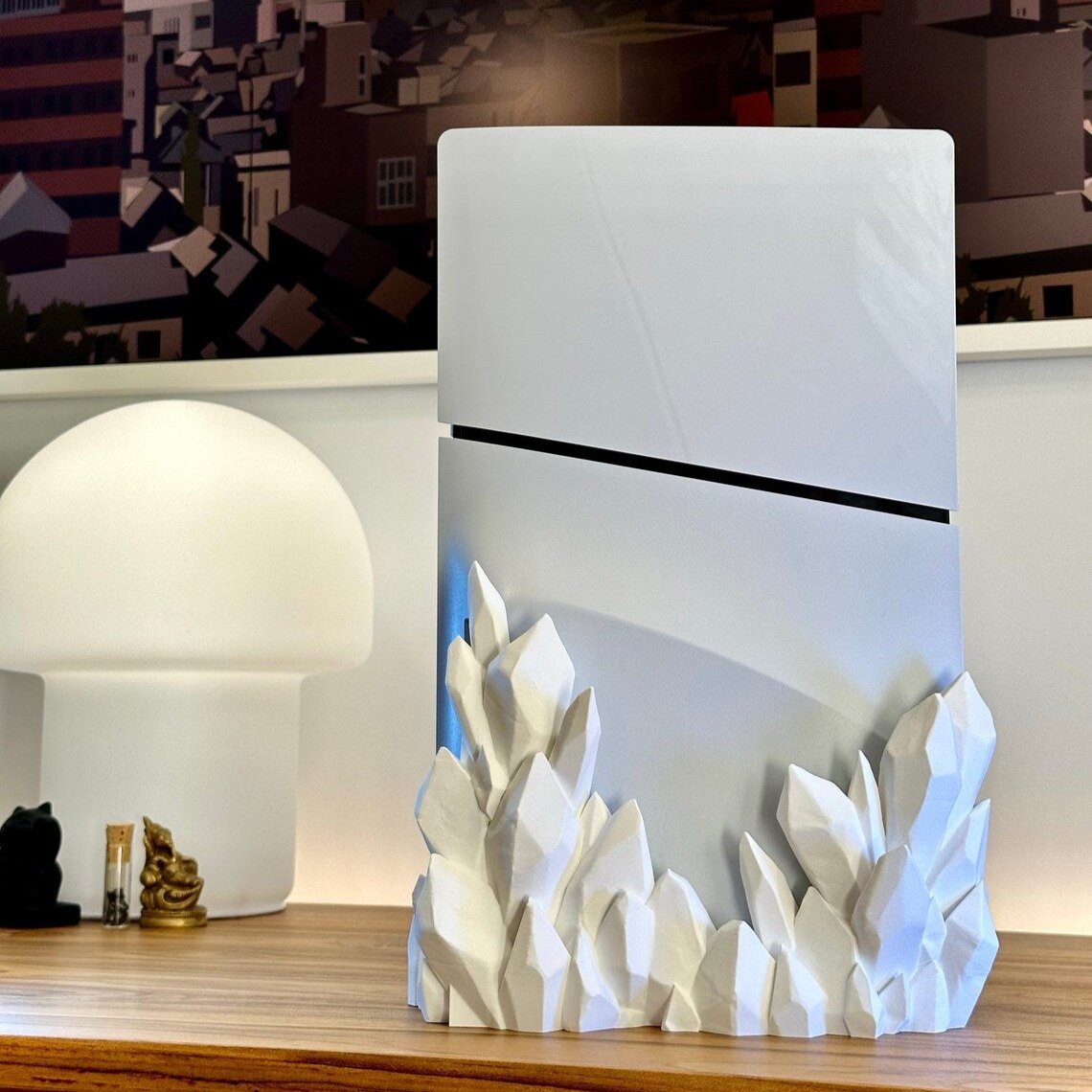 PS5 Slim Crystal Stand – FigureOut 3D