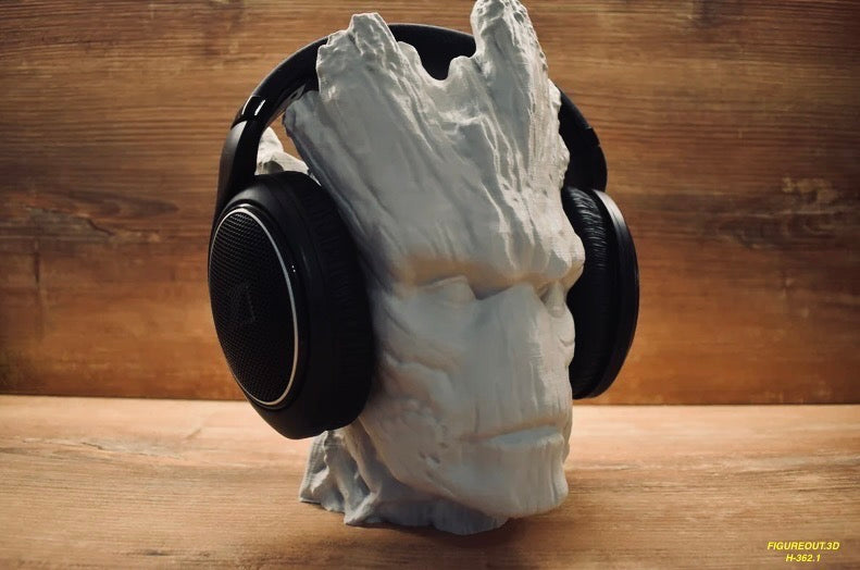 Groot Sculpture Headphone Stand – FigureOut 3D
