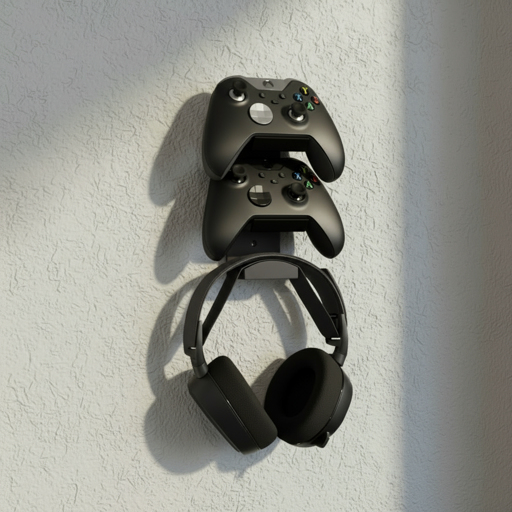 Combined Headphone & Dual Controller Hanger – FigureOut