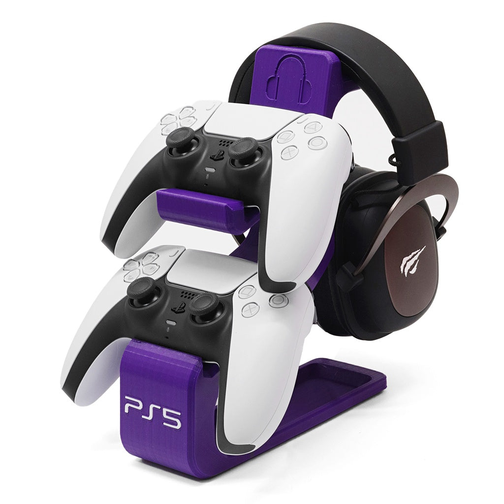Combined Headphone & PS5 Dual Controller Stand – FigureOut