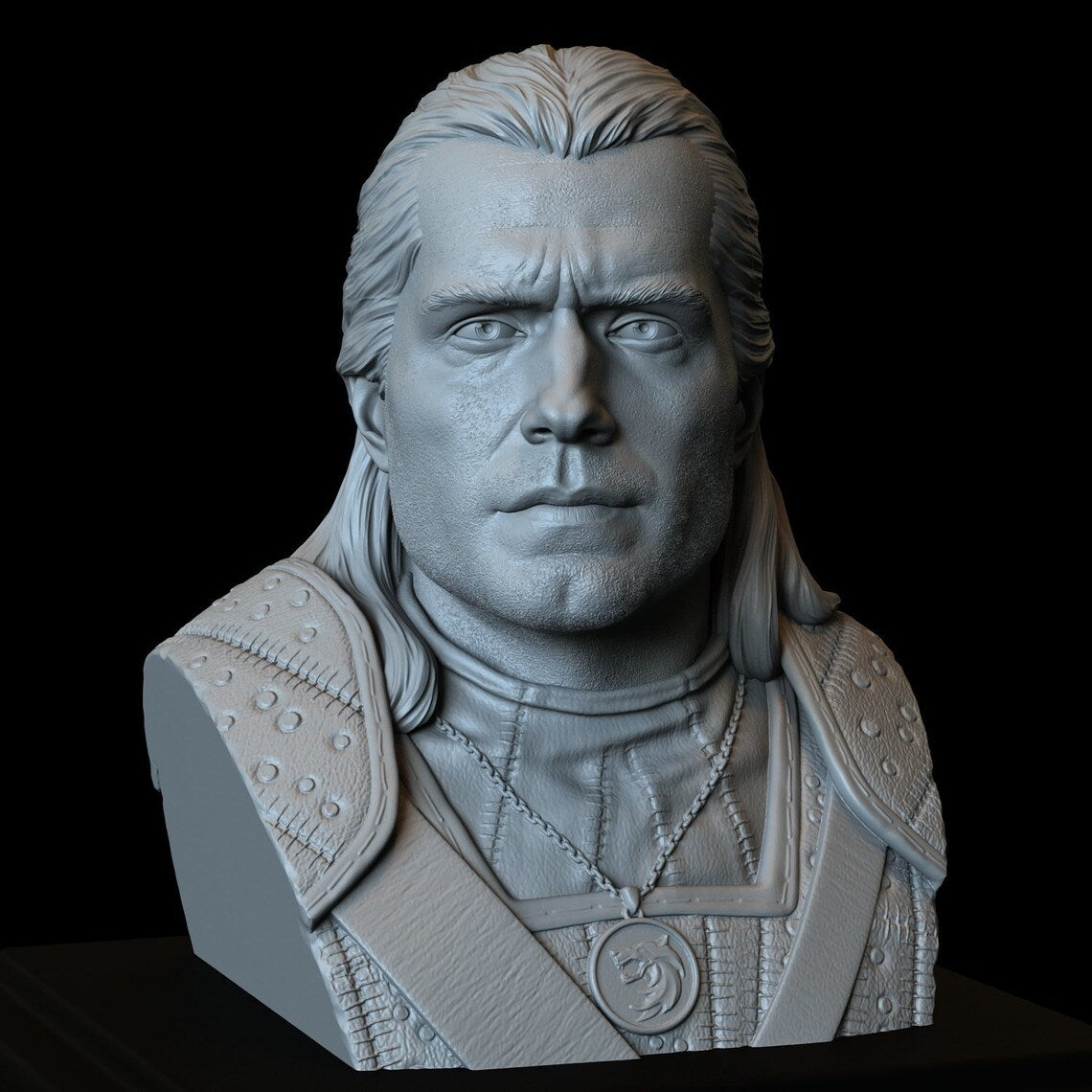 Geralt of Rivia The Witcher Bust – FigureOut 3D