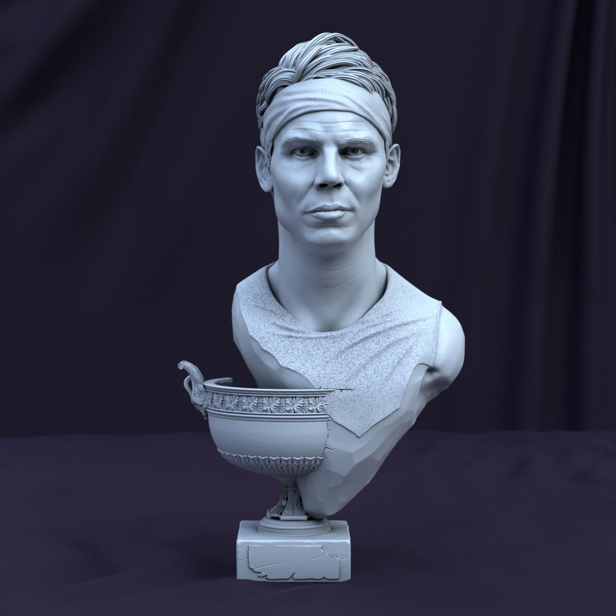 Rafael Nadal Artwork Bust – FigureOut 3D